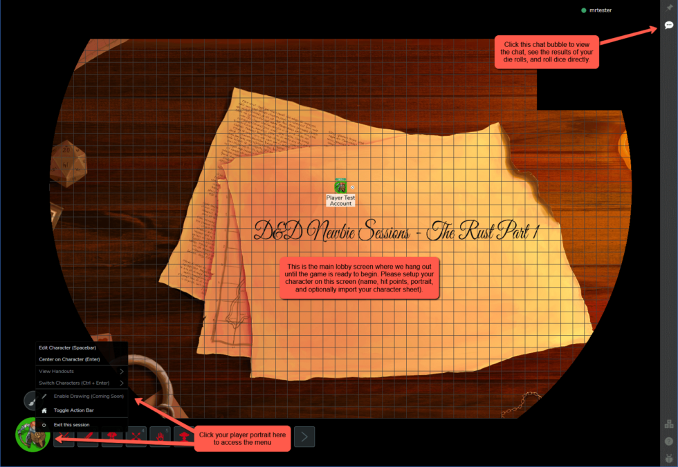 Using Astral Tabletop - D&D Newbie Sessions