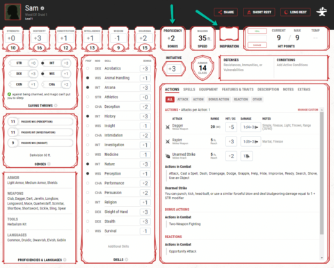 D&D Beyond Character Sheets - D&D Newbie Sessions